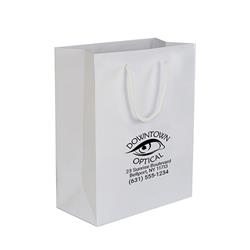 IMPRINTED WHITE Medium Paper Bag