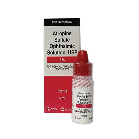 Atropine Sulfate 1% Solution, 5ml